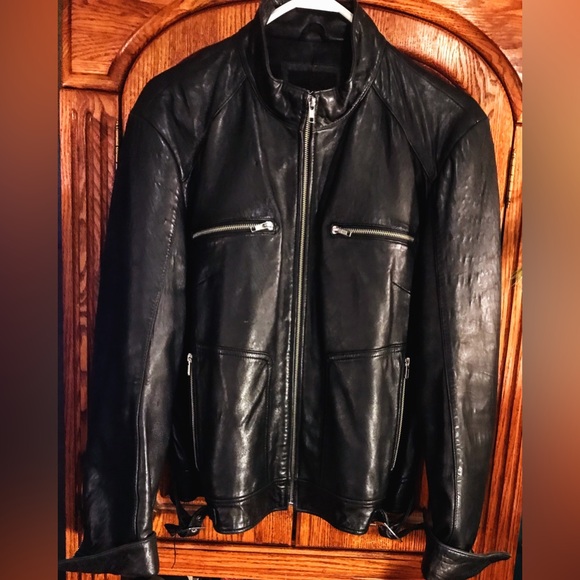 Mossimo Supply Co. | Jackets & Coats | Xl Mossimo Black Genuine Leather ...